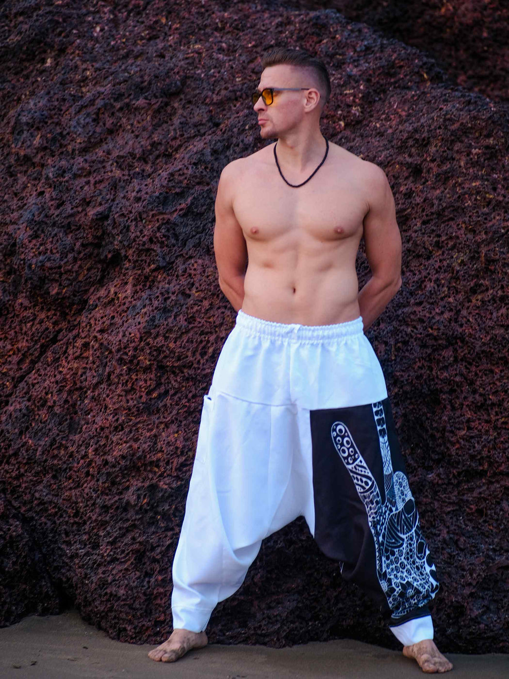 Shop Men's Ninja Boho Alibaba Balloon Hippy Harem Pants For Travel Yoga ...