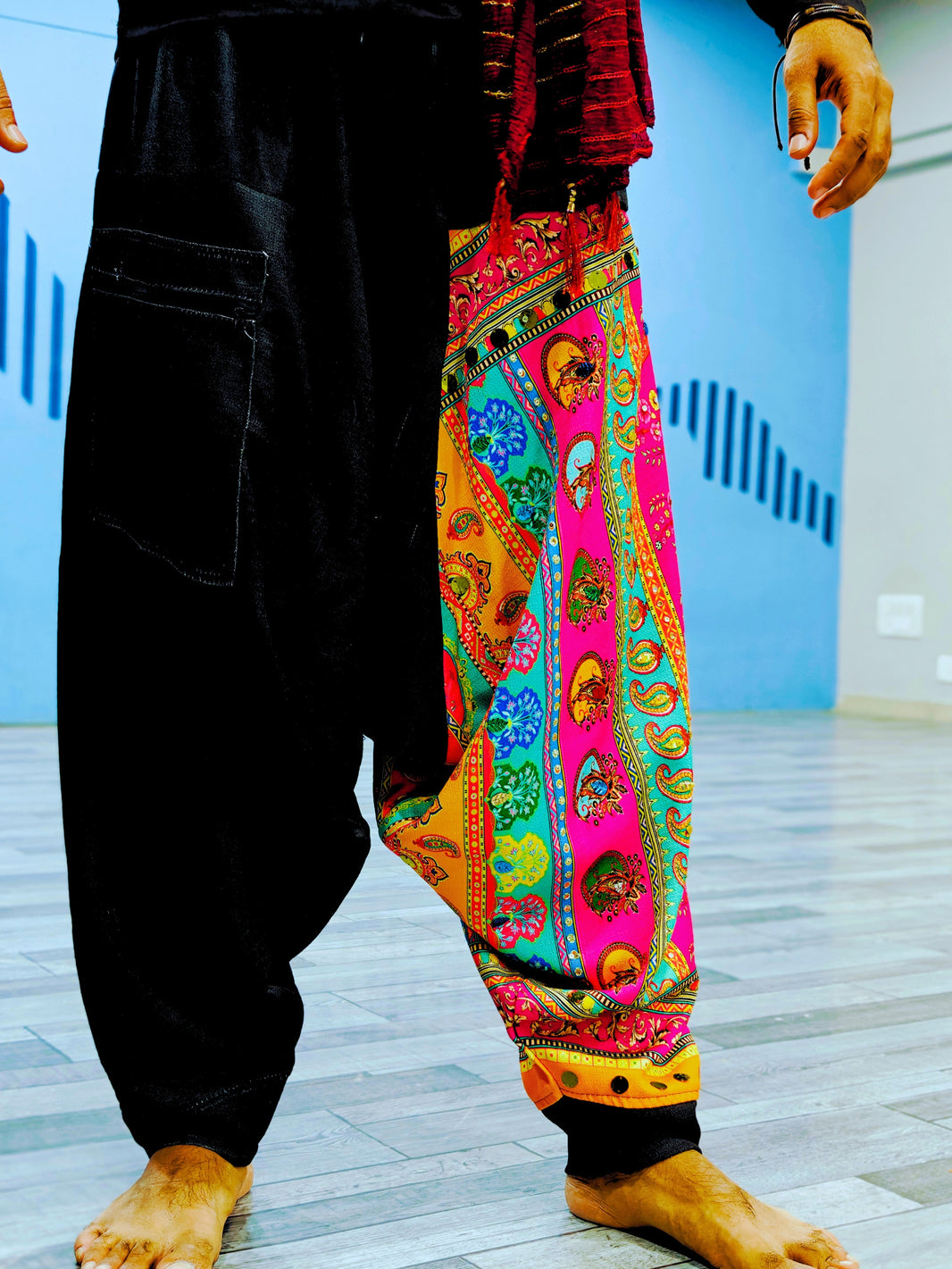 Harem Pants For Navaratri | Dhoti Style Pant For Garba Festival – Enimane